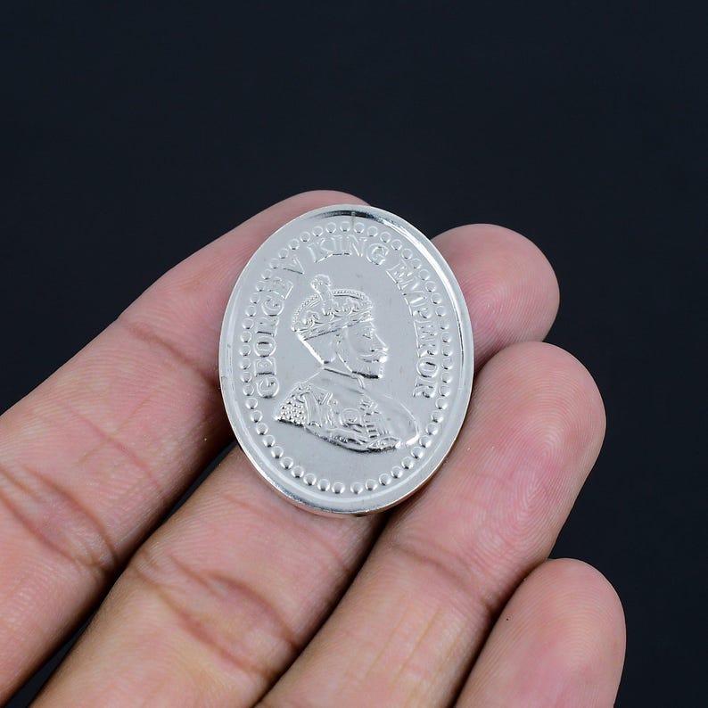 Pure Silver George V King Emperor Coin of 10 Gram - Etsy