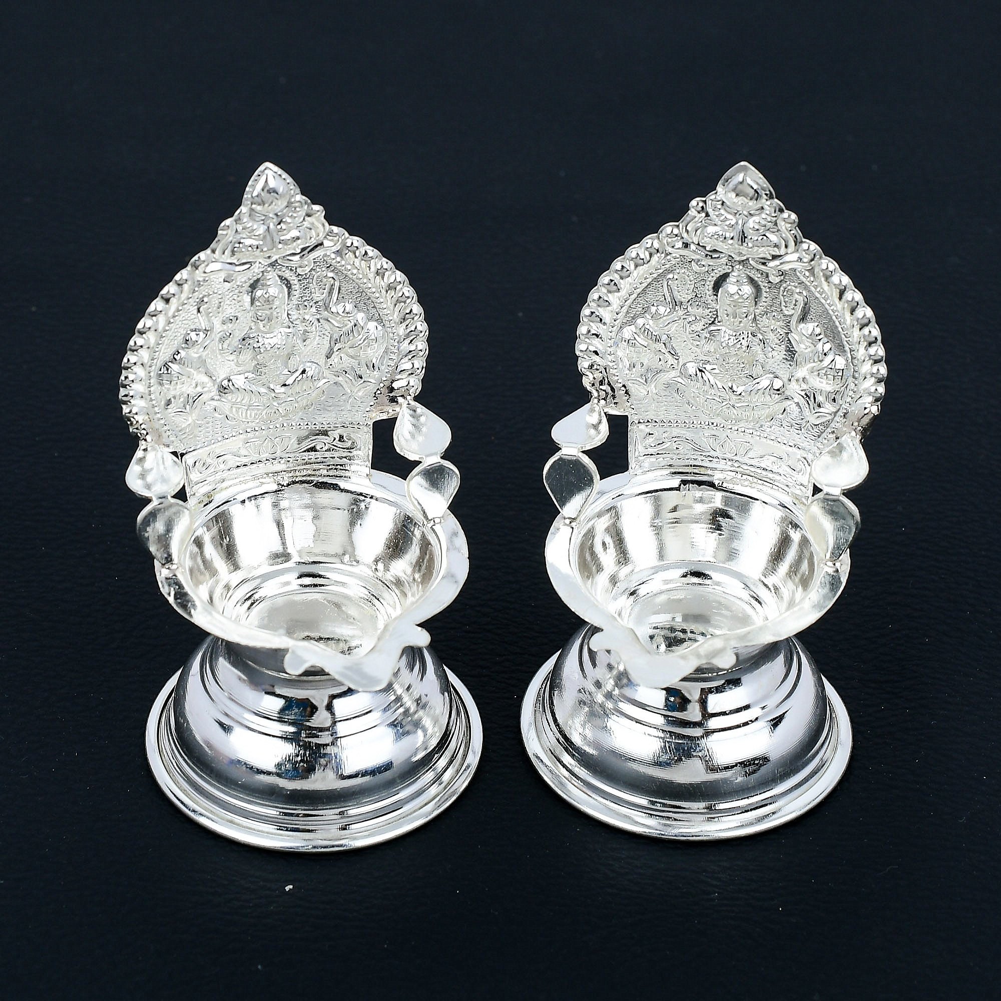 Silver Lakshmi / Kamakshi Deepak (diya) PAIR - Etsy Silver Lakshmi / Kamakshi Deepak (diya) PAIR - Etsy