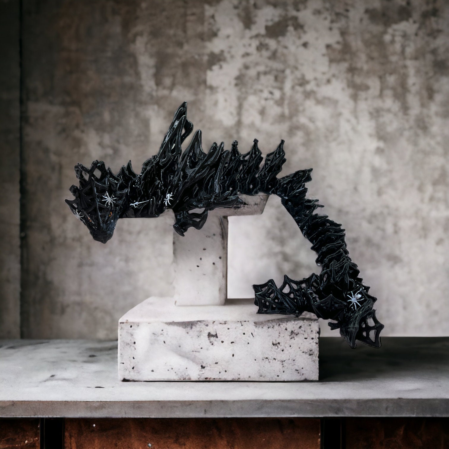 Spider Webbed Winged Dragon ,flying Dragon, 3D Print,flexible ...