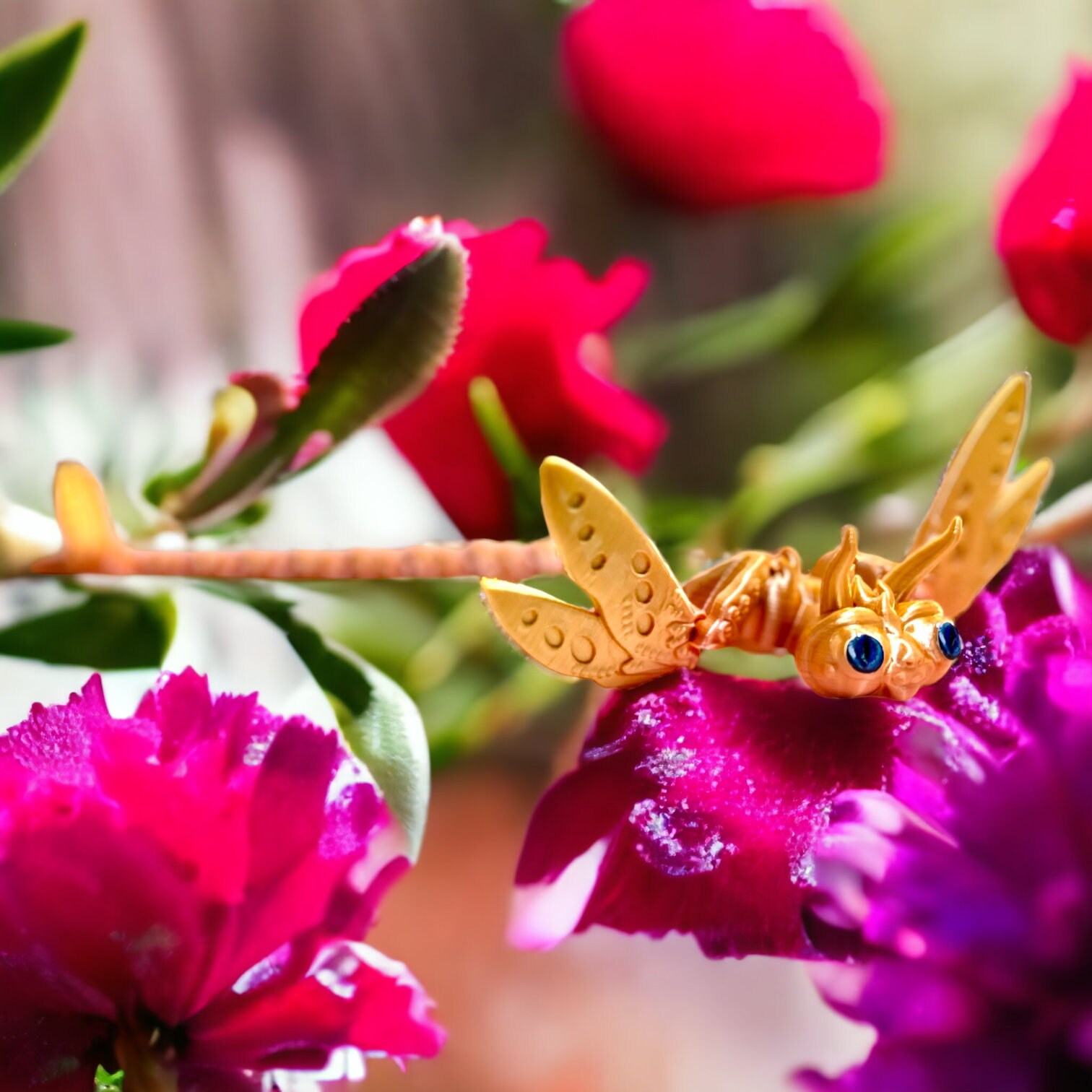 Dragonfly, Articulated With Moving Wings, 3D, Sensory Fidget Toy ...