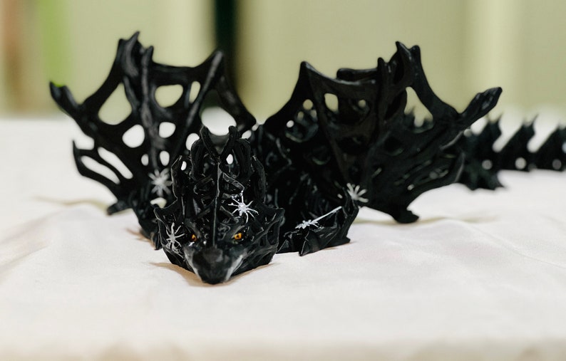 Spider Webbed Winged Dragon ,flying Dragon, 3D Print,flexible ...