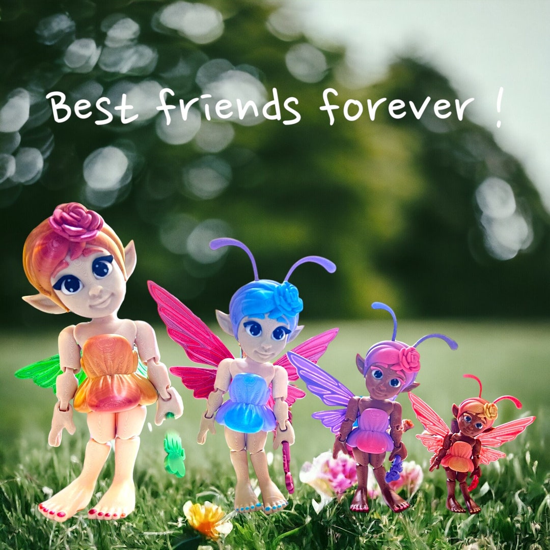 Fairy- Flexible Toy Doll-3d Printed-gift for Girls-miniature Fairy ...