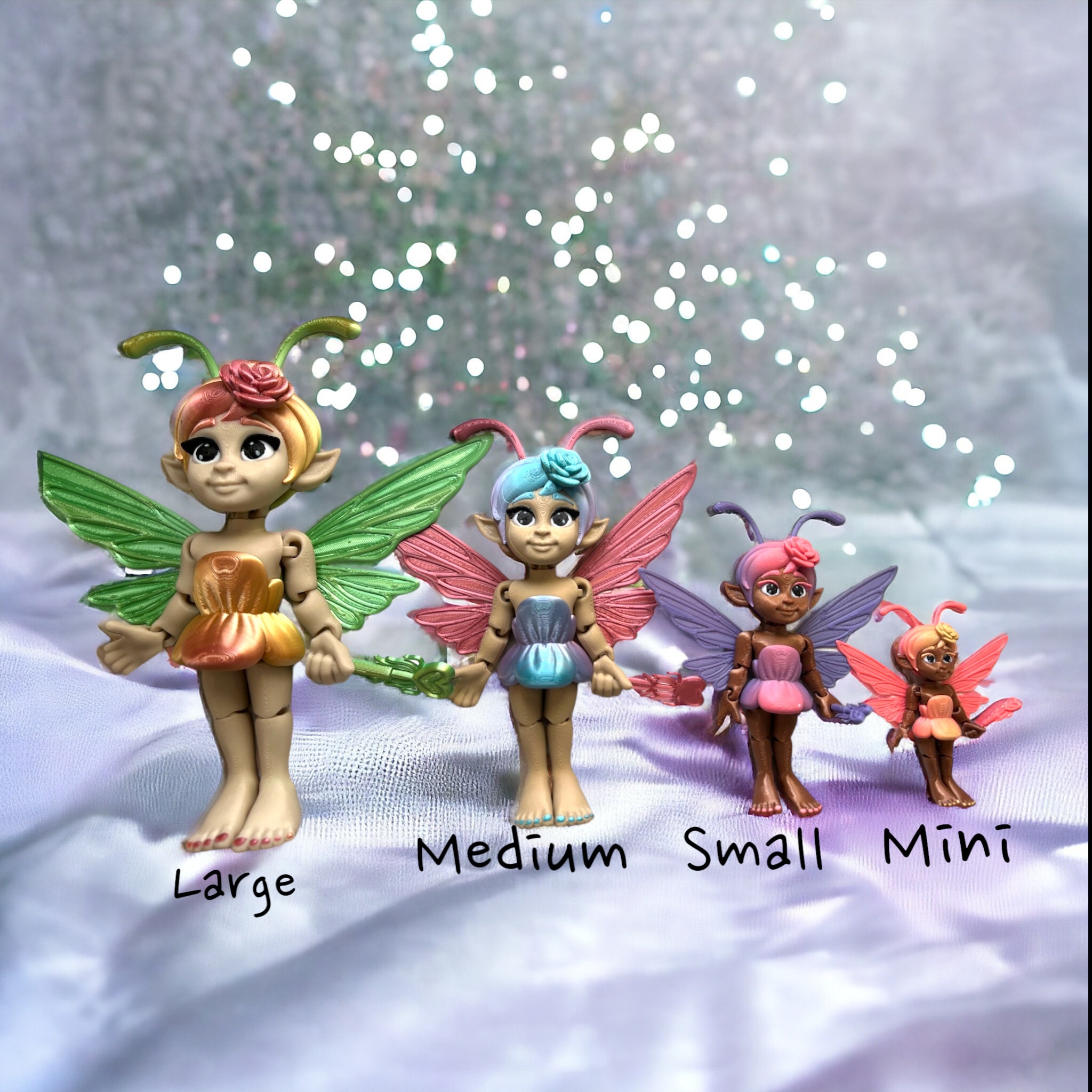 Fairy Flexible Toy Doll-3d Printed-gift for Girls-miniature Fairy ...