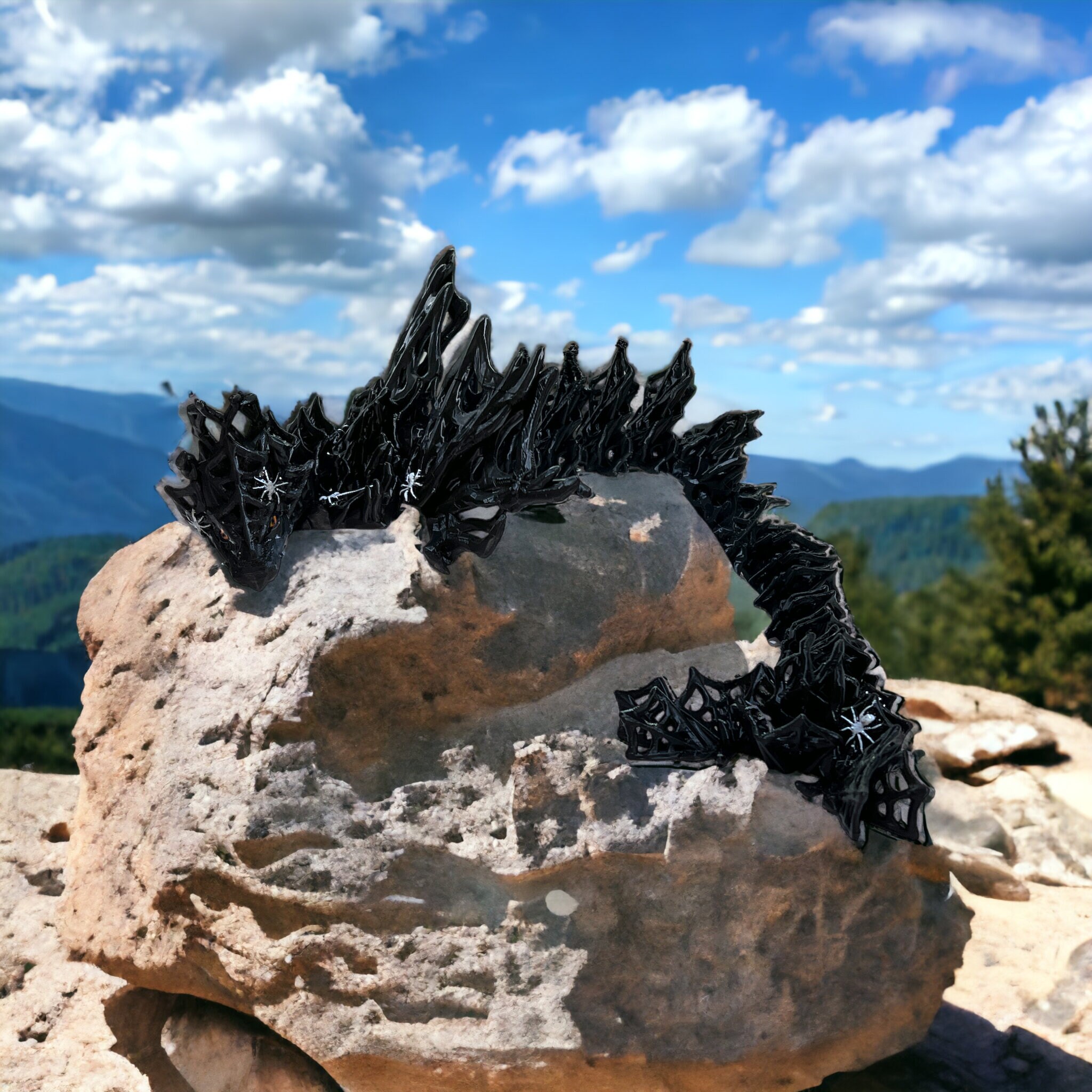 Spider Webbed Winged Dragon ,flying Dragon, 3D Print,flexible ...