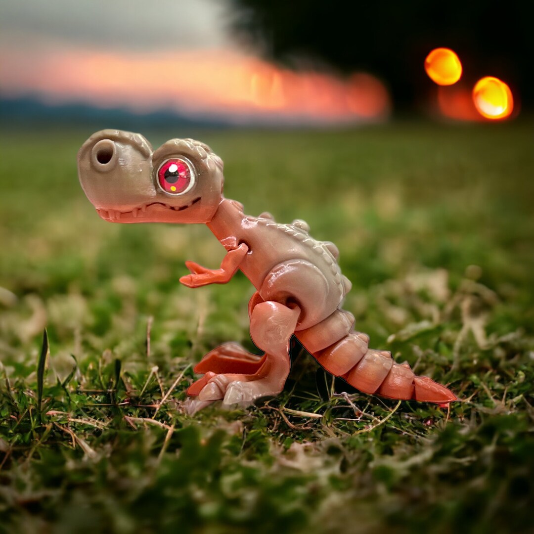 T-rex, 3D Printed Tyrannosaurus Rex, Sensory Toy, Flexible, Articulated ...