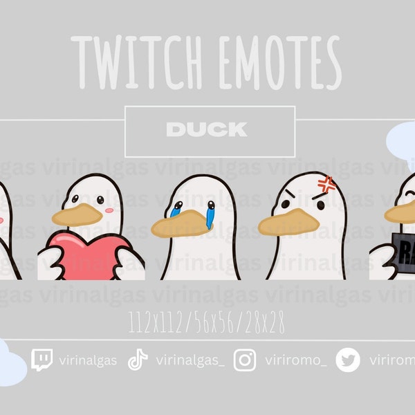 Emotes for Twitch 112x112 - Etsy