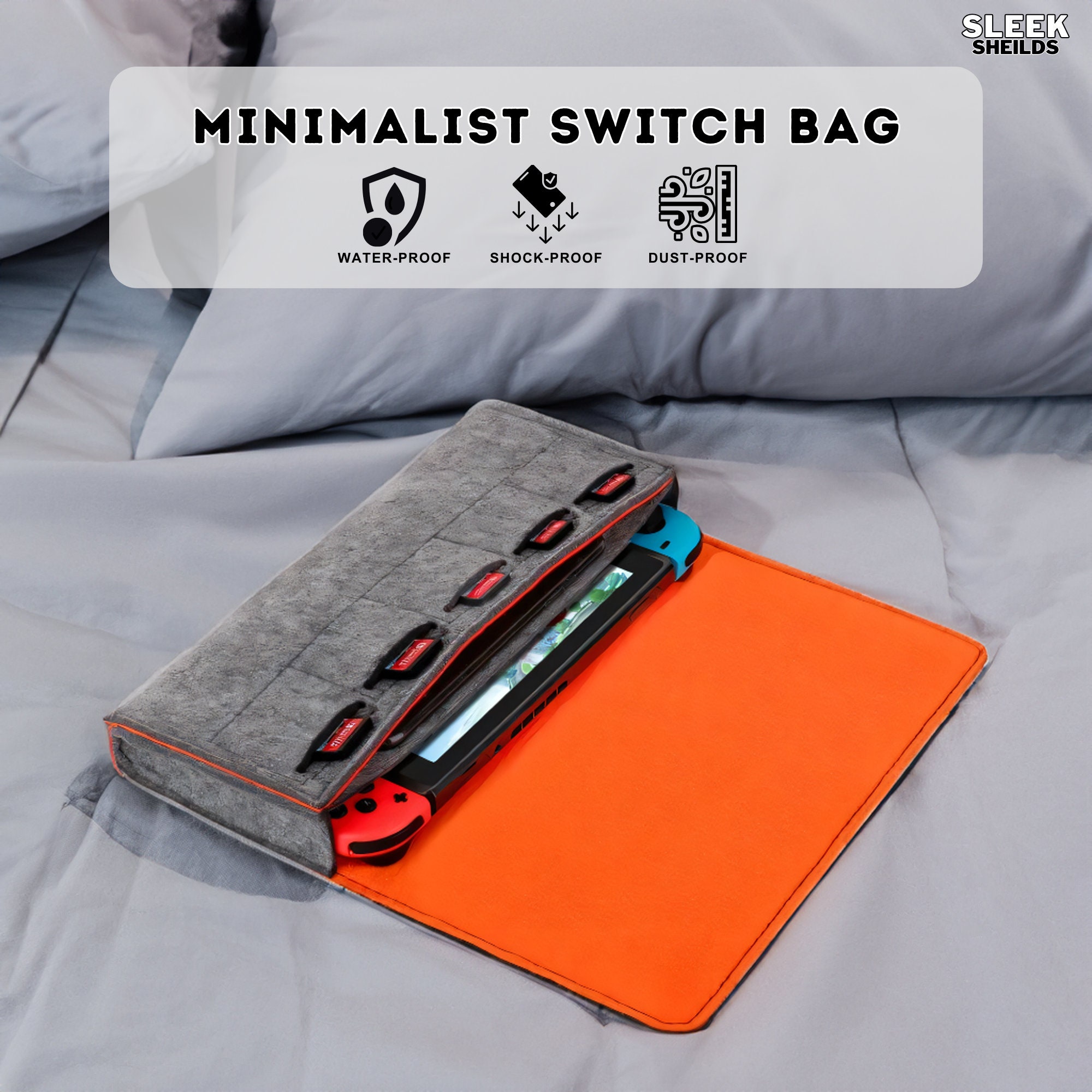Minimalist Felt Shell Carry Bag for Nintendo Switch, Switch Carrying ...