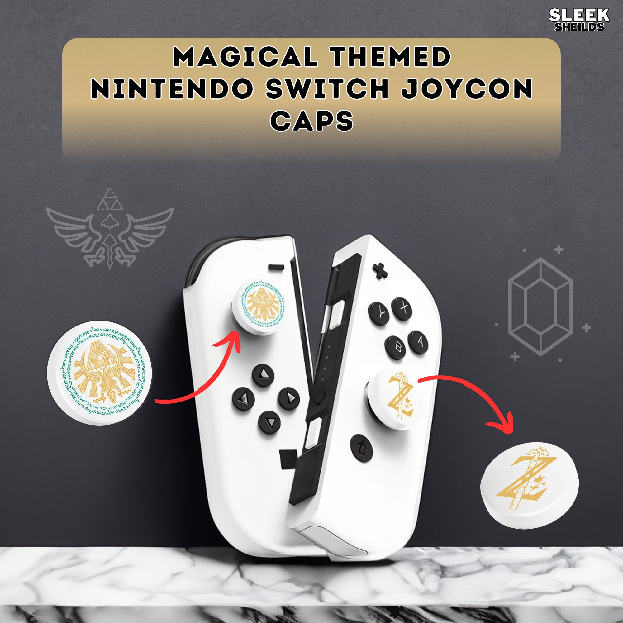 Magical Themed Thumb Grip Caps for Switch Lite Nintendo Switch and ...