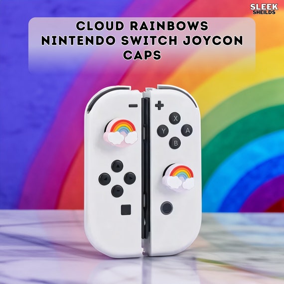 Cute Cloud Rainbow Joystick Thumb Stick Grip Cap for Nintendo Switch OLED and NS Joy con Skin Case Nintendo Accessories Joycon Caps LD030 Etsy