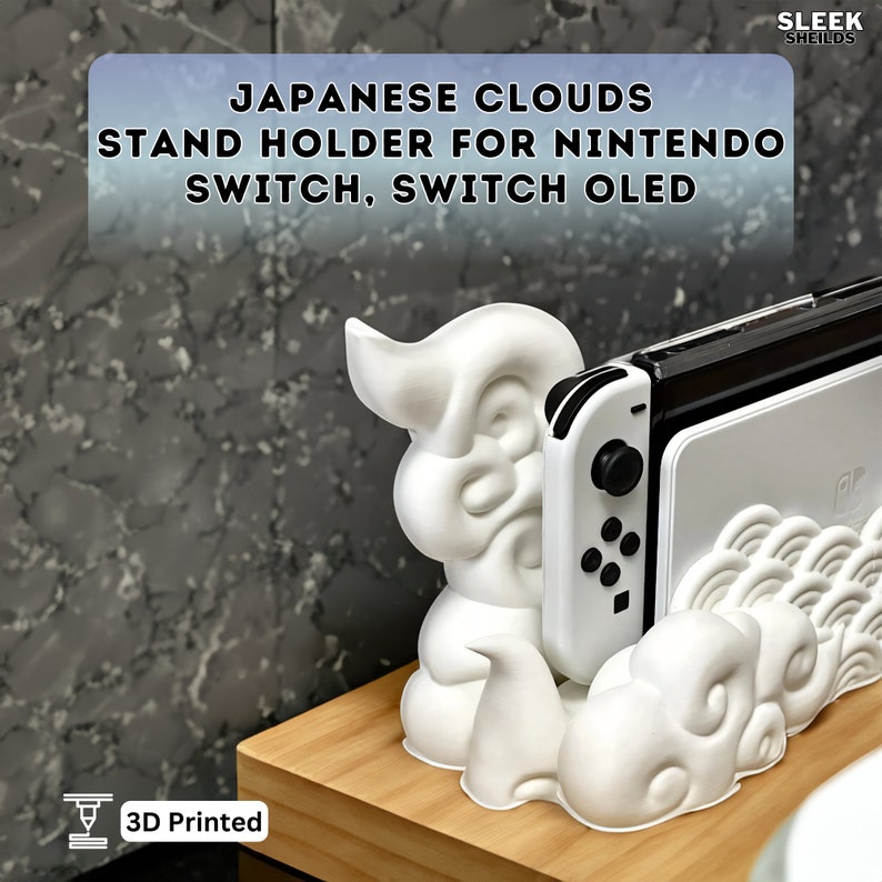 Nintendo Switch Stand, Japanese Clouds Switch and OLED Desk Stand, NS Nintendo Switch ...