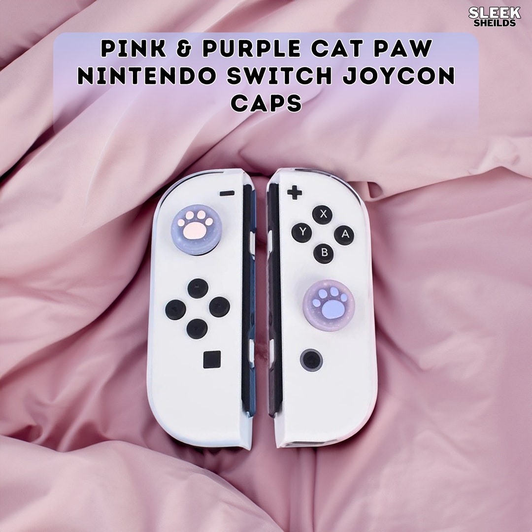Glitter Cat Paw Joystick Thumb Stick Grip Cap Cover for Nintendo Switch ...