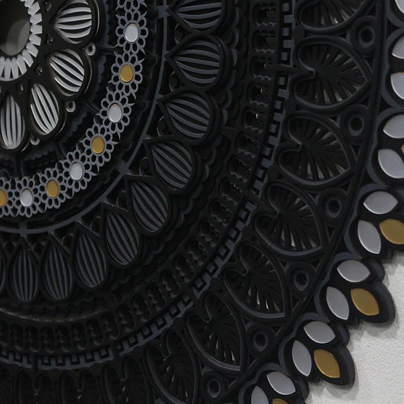 Chakram Symbol of Divine Justice Mandala Wood Wall Art - Etsy