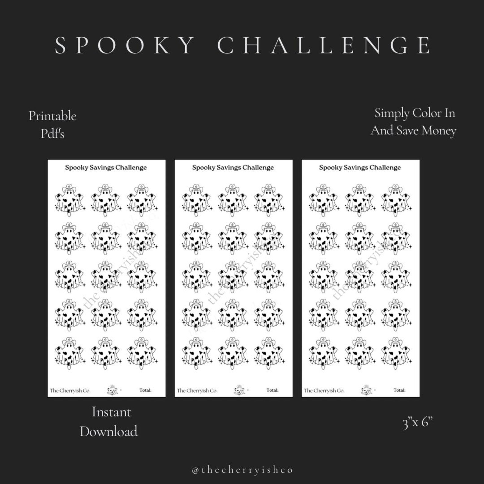Spooky Savings Challenge, Halloween Savings Challenge, A6 Savings ...