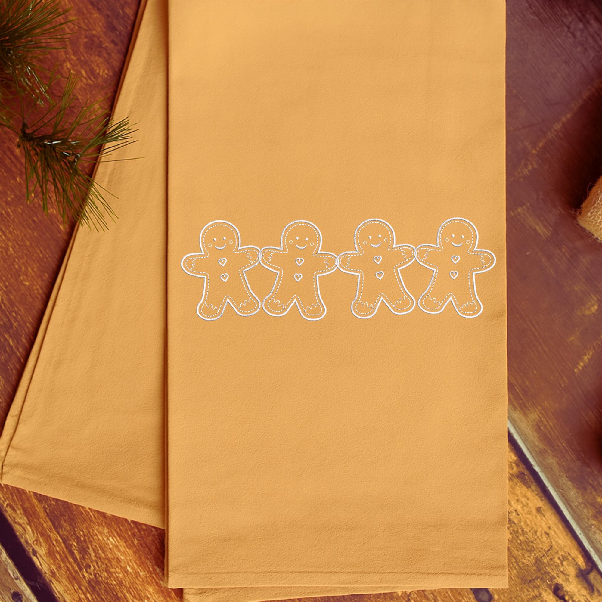 Gingerbread Line Art Embroidery Design, Gingerbread Man Embroidery File ...