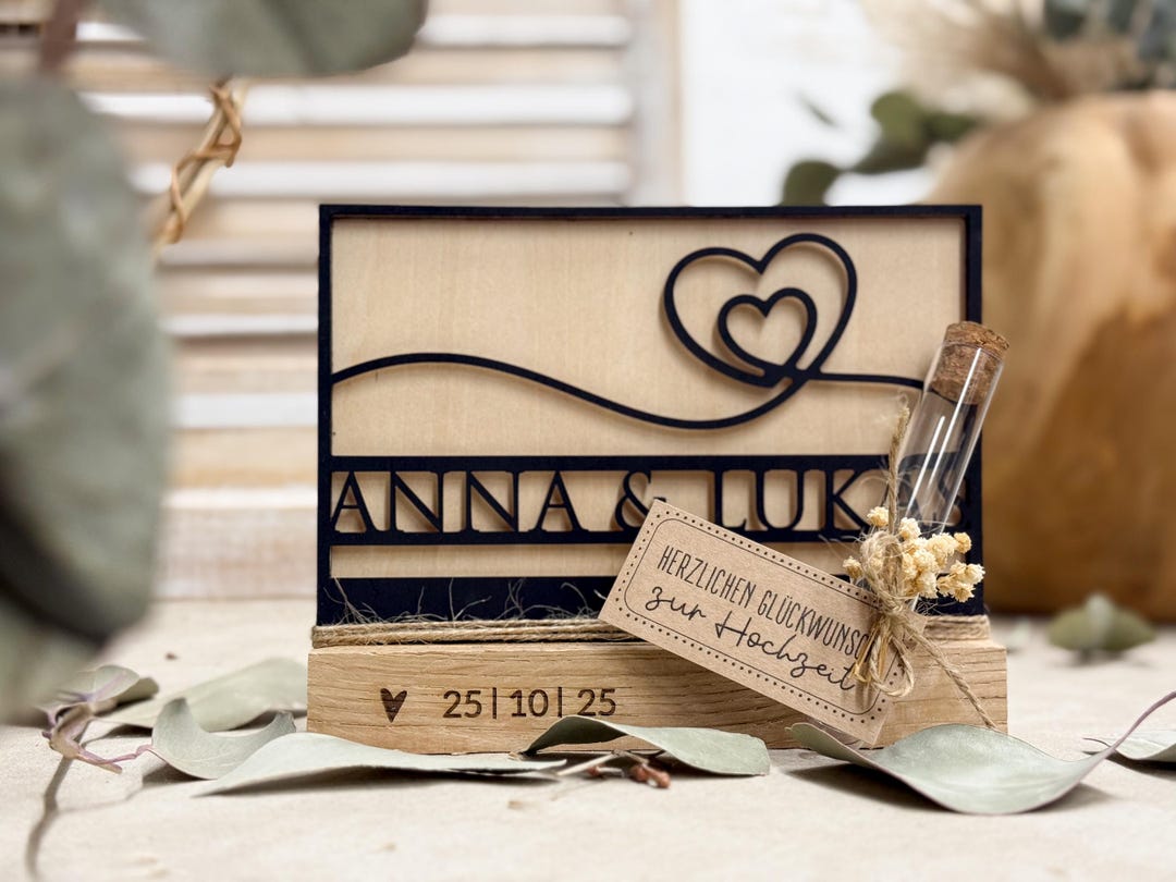 Personalized Money Gift WEDDING Wedding Gift Handmade for the Bride and ...