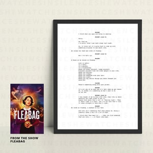 Fleabag Script Print Love Wedding Speech Quote Poster Film Poster Wall ...