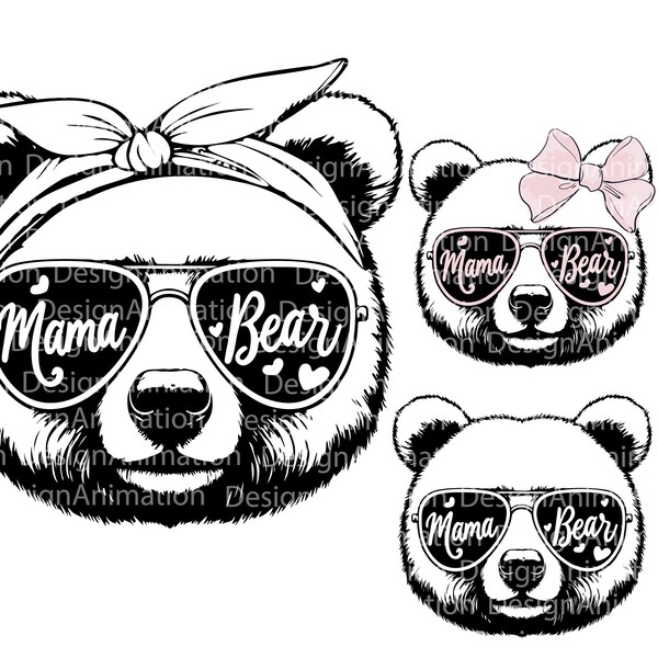 Mama Bear Svg - Etsy