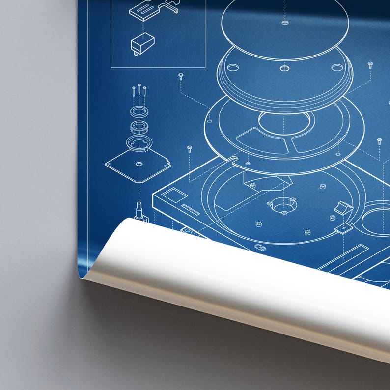 Technics 1200 MK2 Turntable Schematic Art Print (digital Download) - Etsy