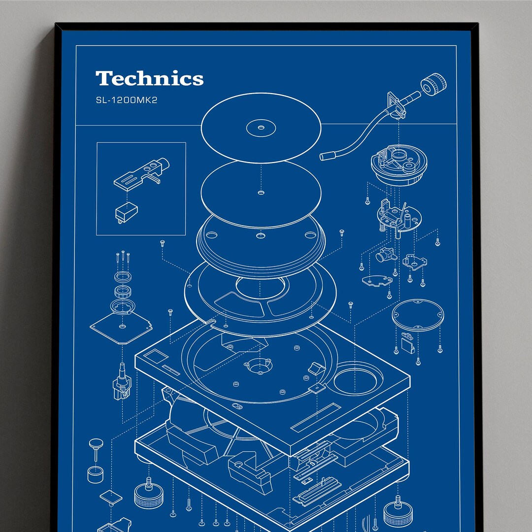 Technics Turntables Schematic, 1200 Mk2 Technics , Record Player ...