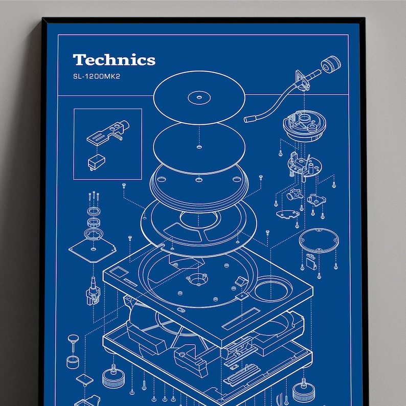 Technics Turntables Schematic, 1200 Mk2 Technics , Record Player ...
