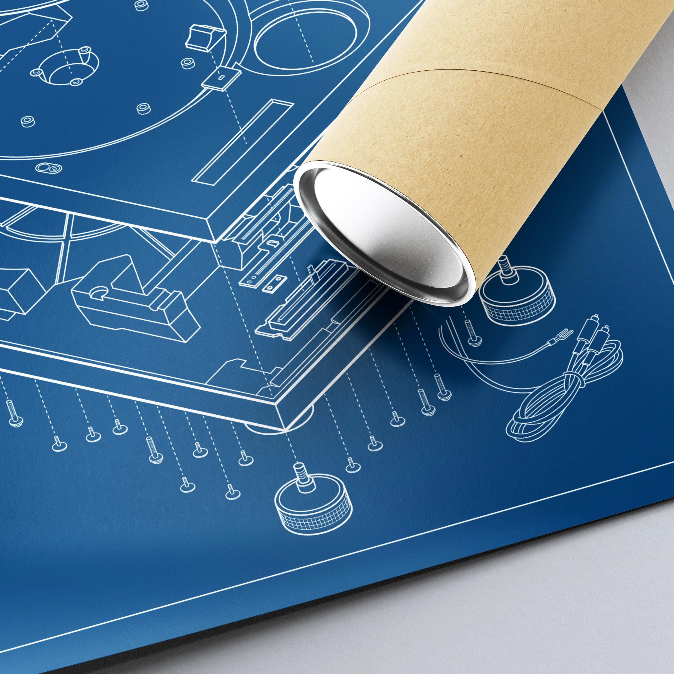 Technics 1200 MK2 Turntable Schematic Art Print (digital Download) - Etsy