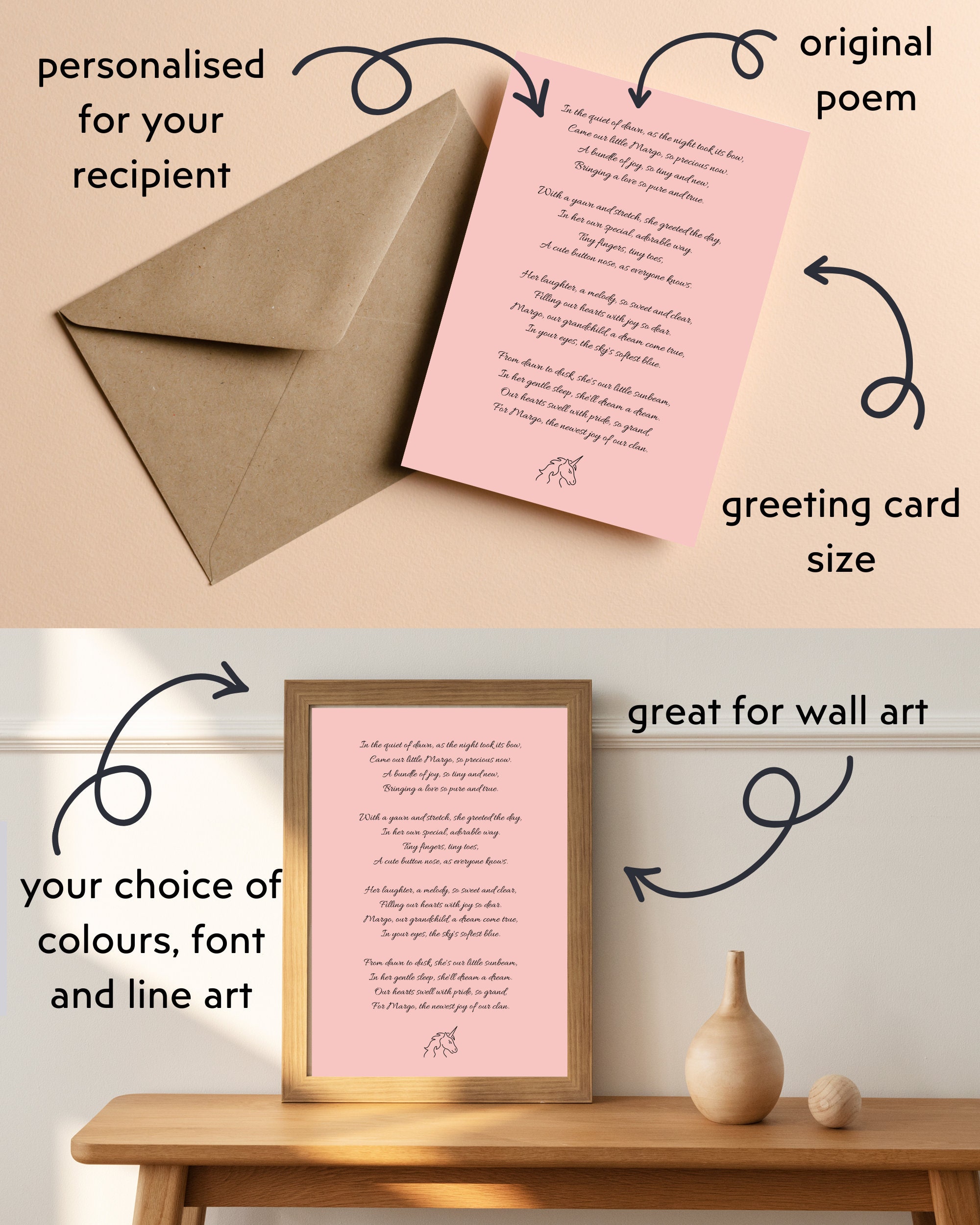Baby Girl Poem Print | DIGITAL DOWNLOAD | Personalised Poetry | Baby ...