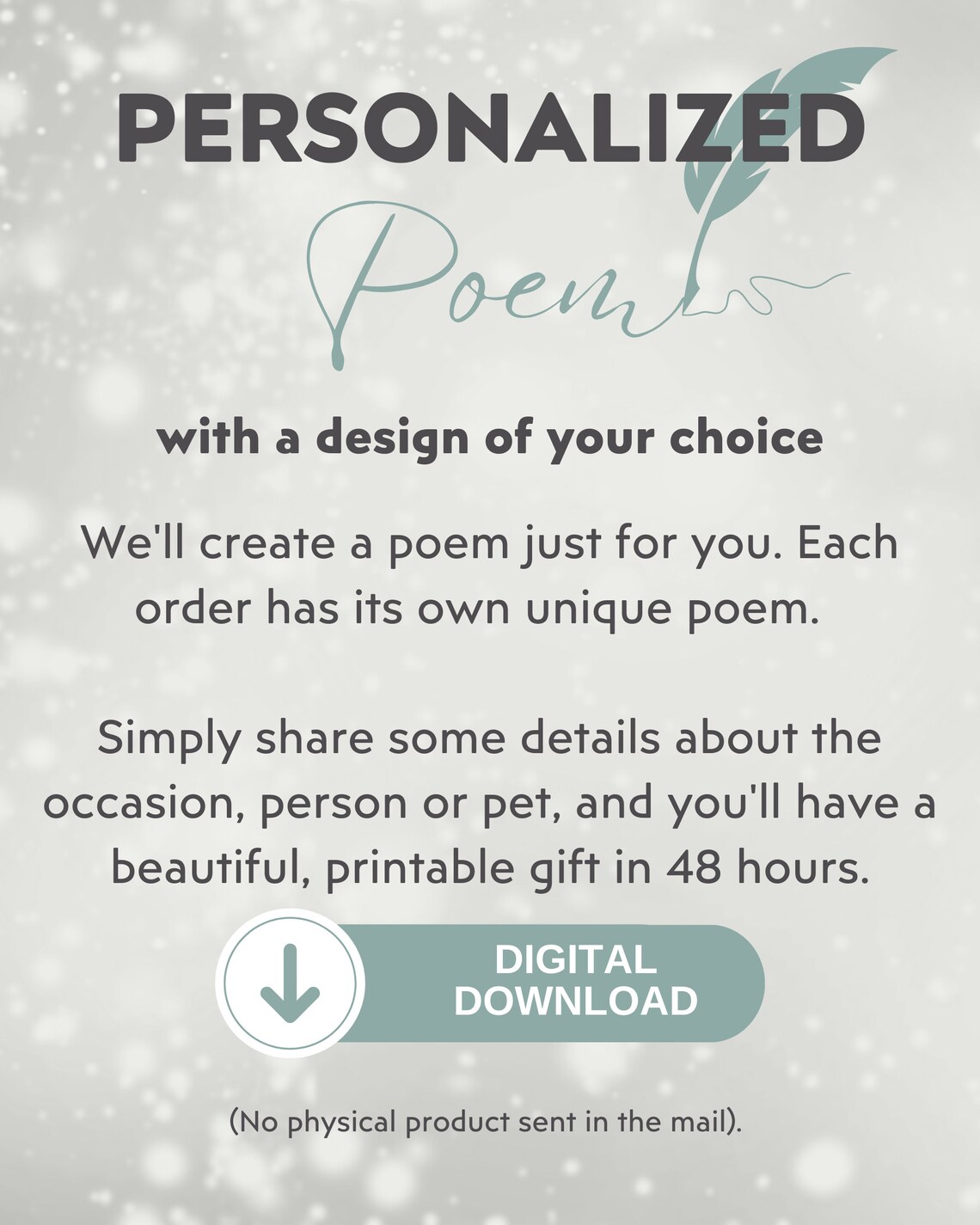 Baby Boy Poem Print DIGITAL DOWNLOAD Personalised Poetry Baby Shower ...