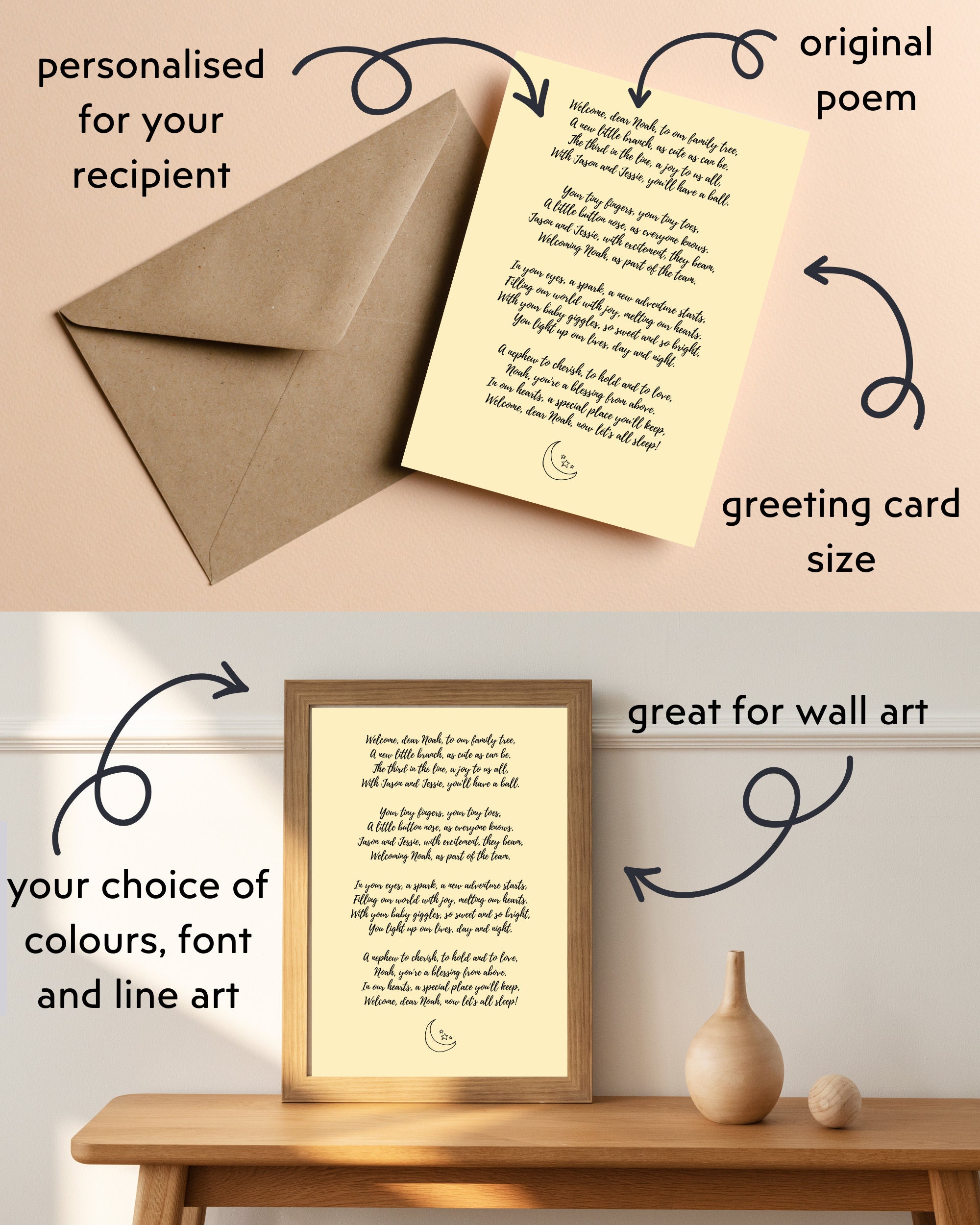 Baby Boy Poem Print | DIGITAL DOWNLOAD | Personalised Poetry | Baby ...