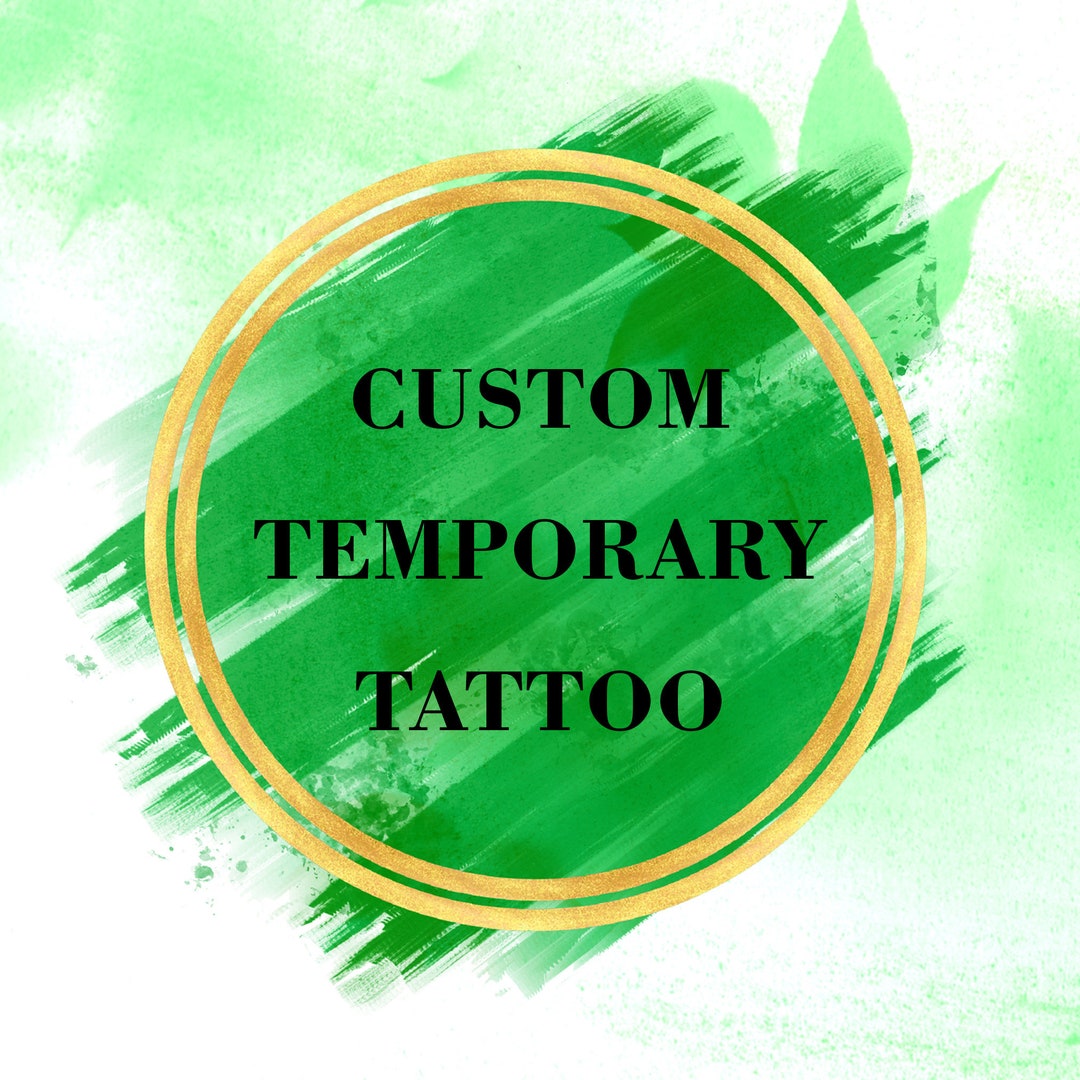 Custom Temporary Tattoo-custom Image Tattoo-party Favor-wedding Gift ...