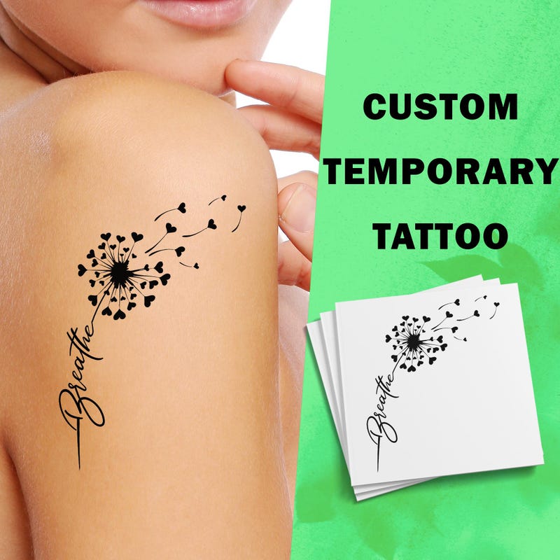 Dandelion Tattoo - Etsy