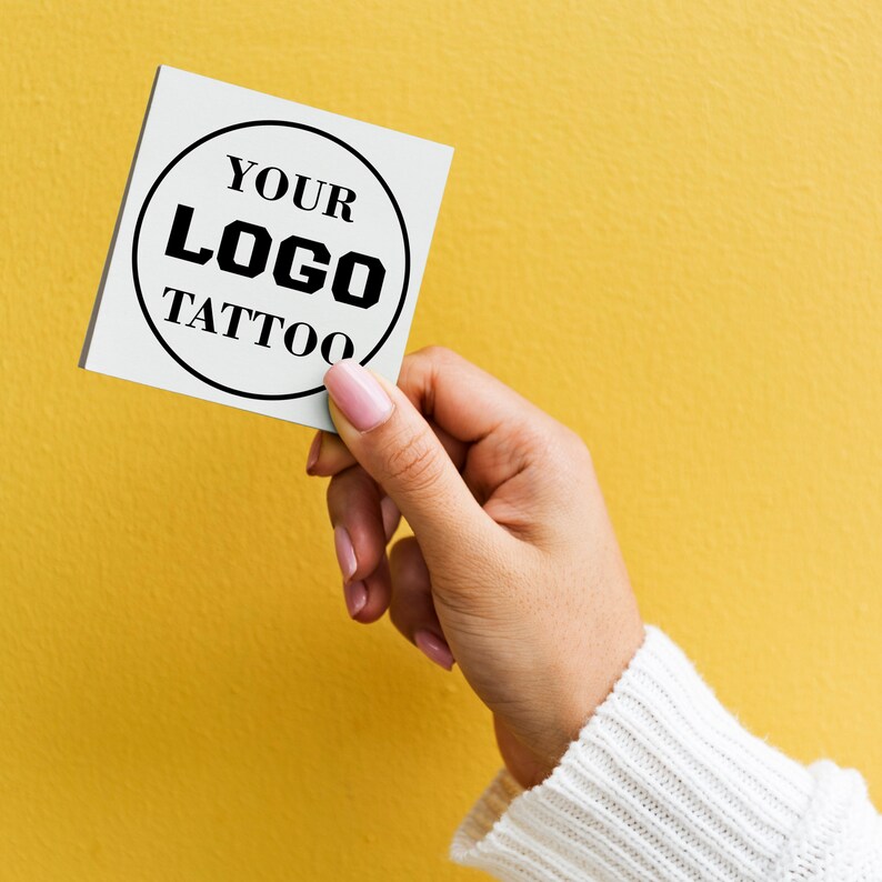 Custom LOGO Temporary Tattoo Custom Image Tattoo Brand - Etsy
