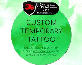 Custom Sports Team or Company Logo Temporary Tattoo - Etsy