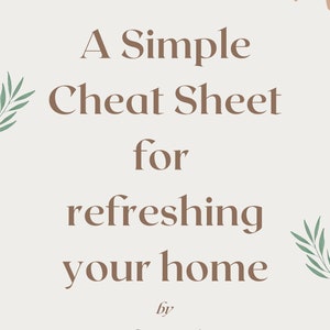 Home and Living Makeover Checklist_home Decor_room Decor_new Home ...