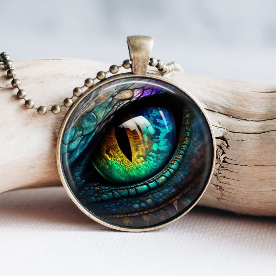 Dragon Eye Necklace,magical Dragon Pendant, Necklace, Dragon Art ...