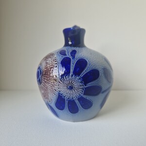 French Vintage Studio Pottery Blue Pitcher - Etsy