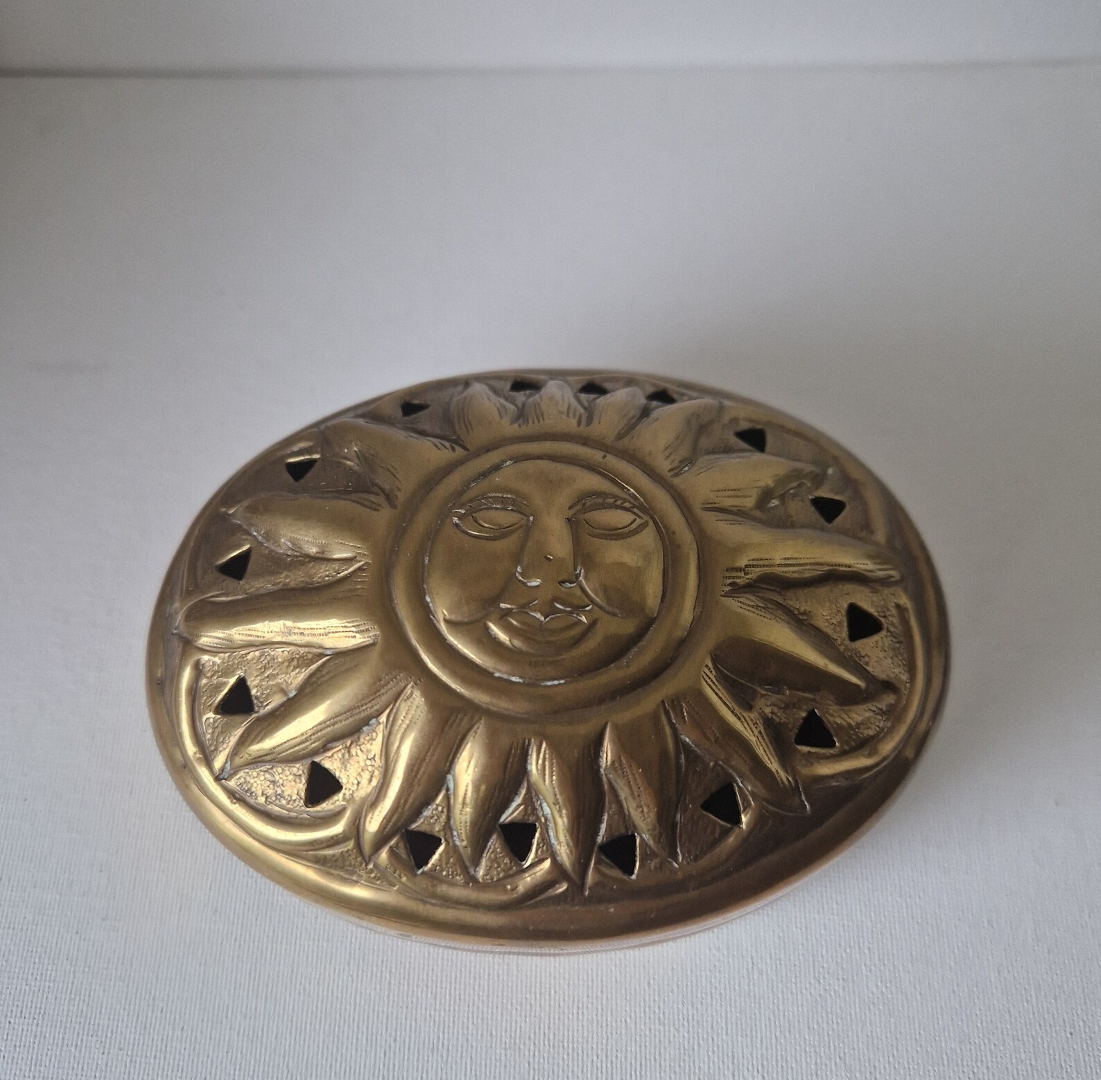 Vintage Brass Sun Box, Celestial Jewelry Trinket Dish, 70s Decor - Etsy