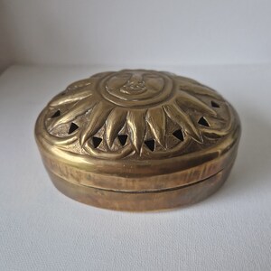 Vintage Brass Sun Box, Celestial Jewelry Trinket Dish, 70s Decor - Etsy