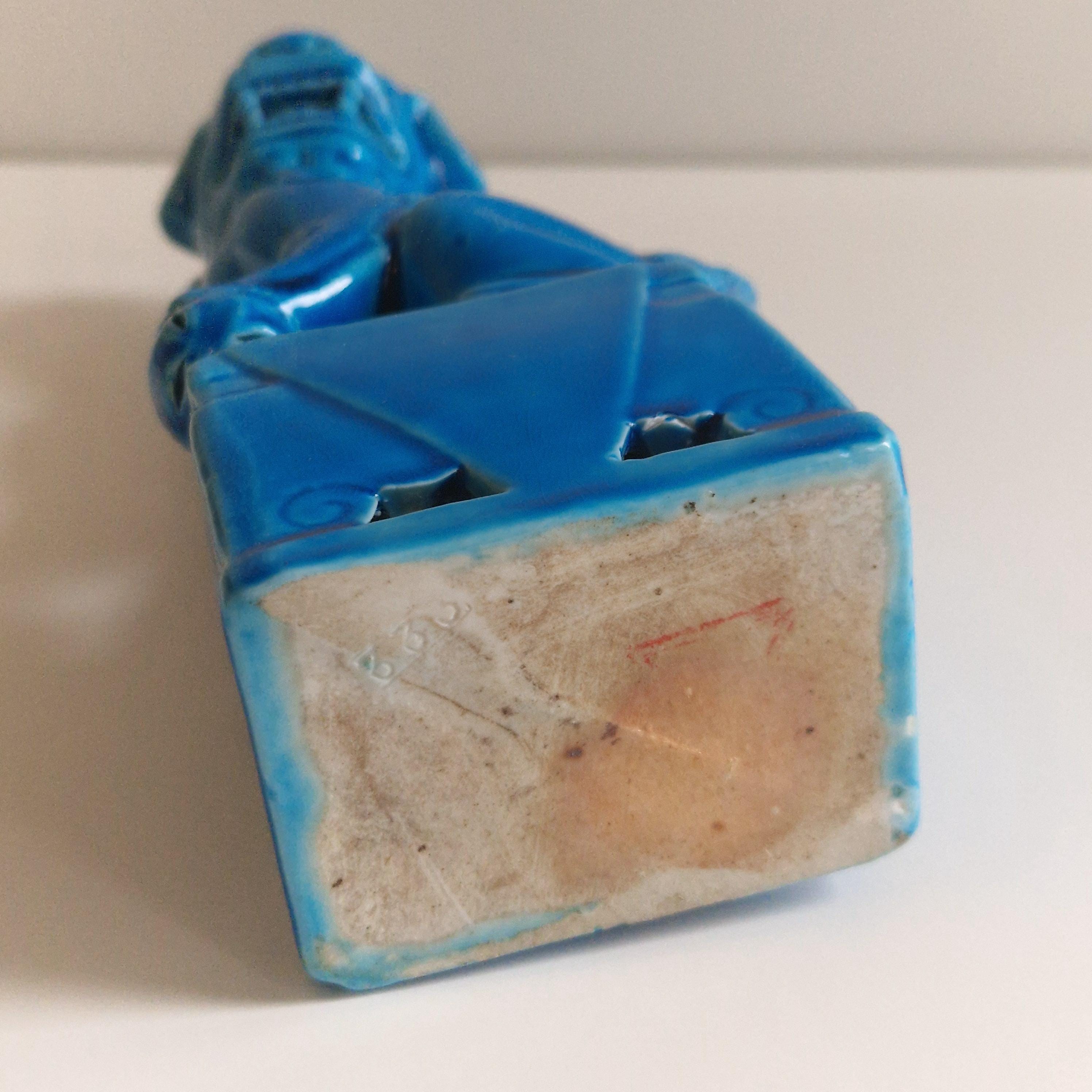 Vintage Chinese Foo Dog, Chinese Lion, Gift Mom, Blue Cute Porcelain ...