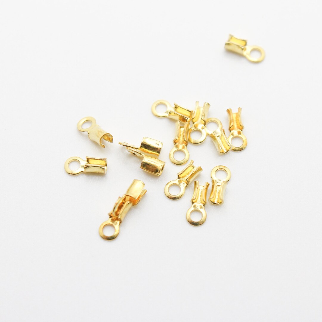 Small and Large Closed Crimp Round Clasps Jewelry Findings, Jewelry ...