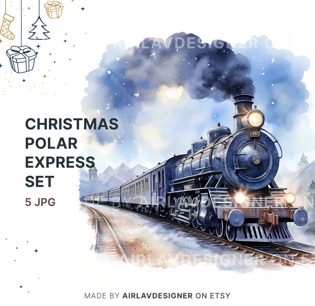 Polar Express Train Clipart