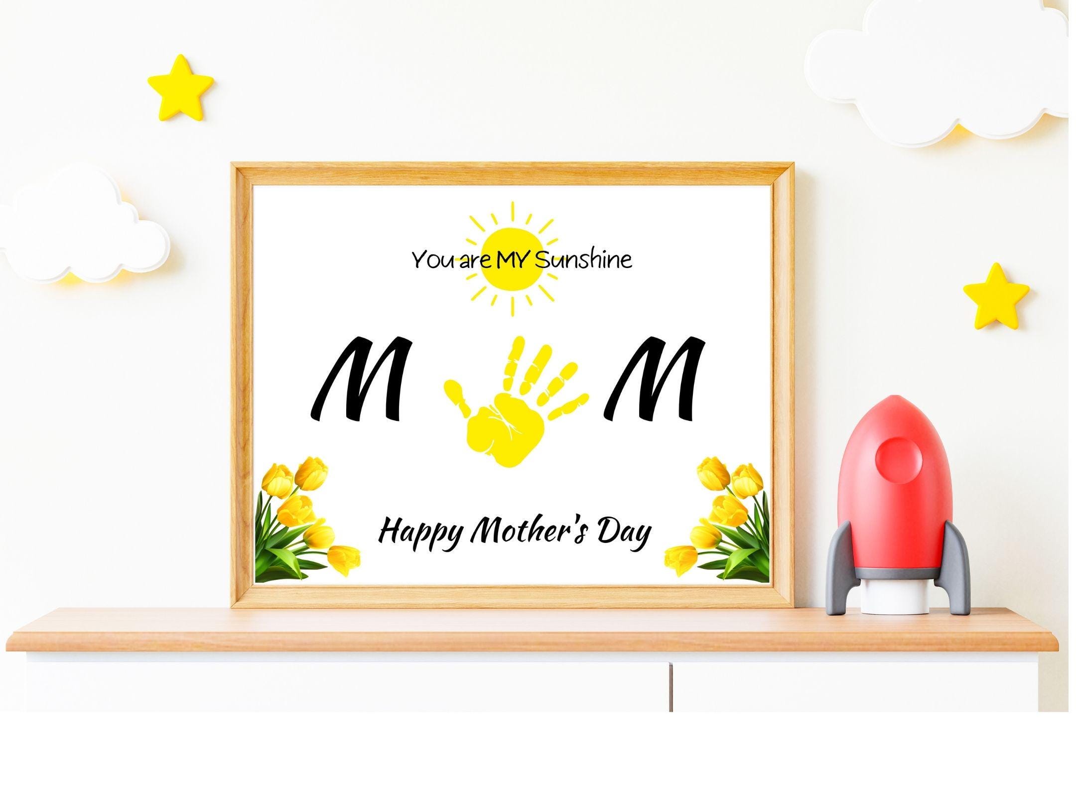 Mother's Day Handprint Craft, Printable Mother's Day Diy, You Are My ...