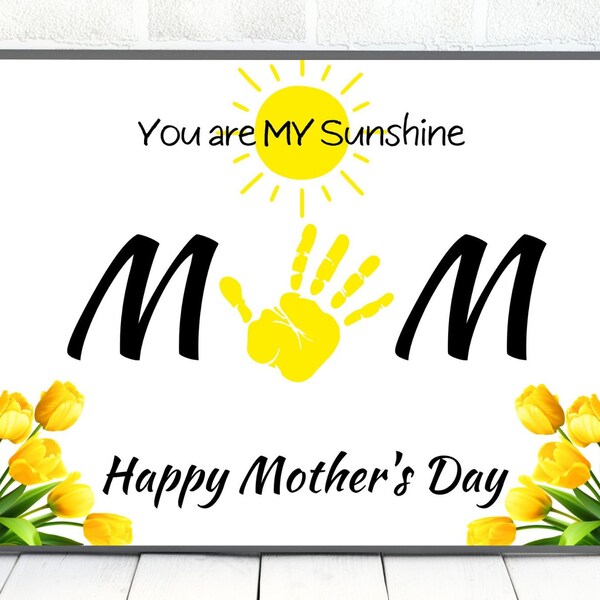 You Are My Sunshine Handprint - Etsy