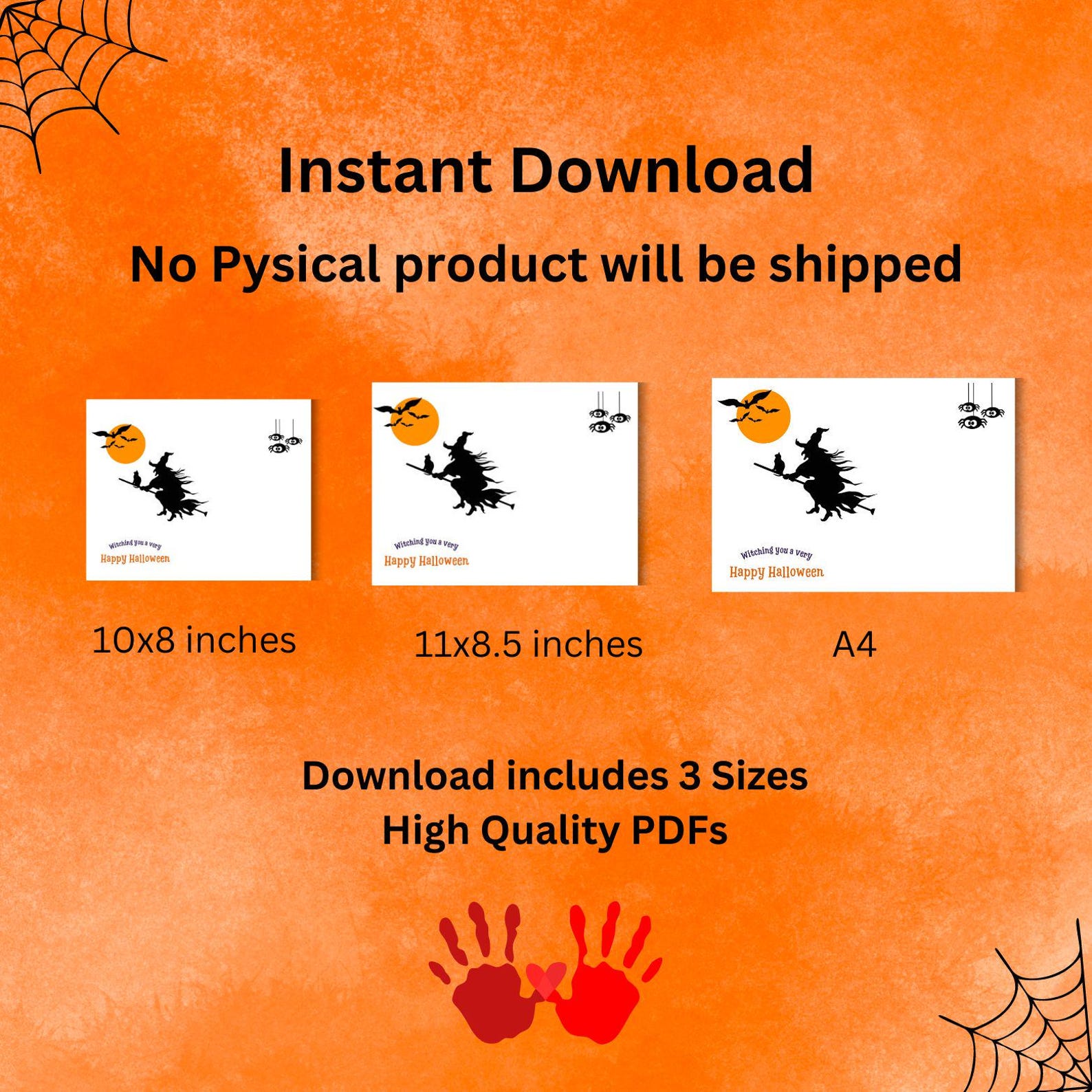 Witch Halloween Handprint Art, Witch Handprint Fall Craft, Preschool ...