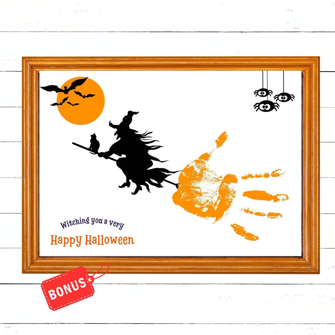 Witch Halloween Handprint Art, Witch Handprint Fall Craft, Preschool ...
