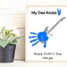 Father's Day Handprint Gift, My Dad Rocks Handprint Craft, Printable ...