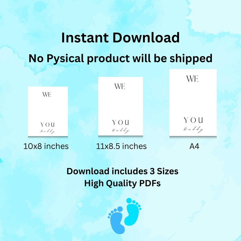 Printable Footprint Handprint Craft for Dad, We Love You Dad Birthday ...