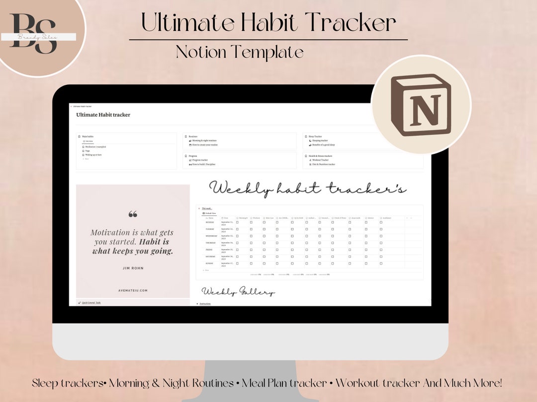 The Ultimate Habit Tracker - Etsy