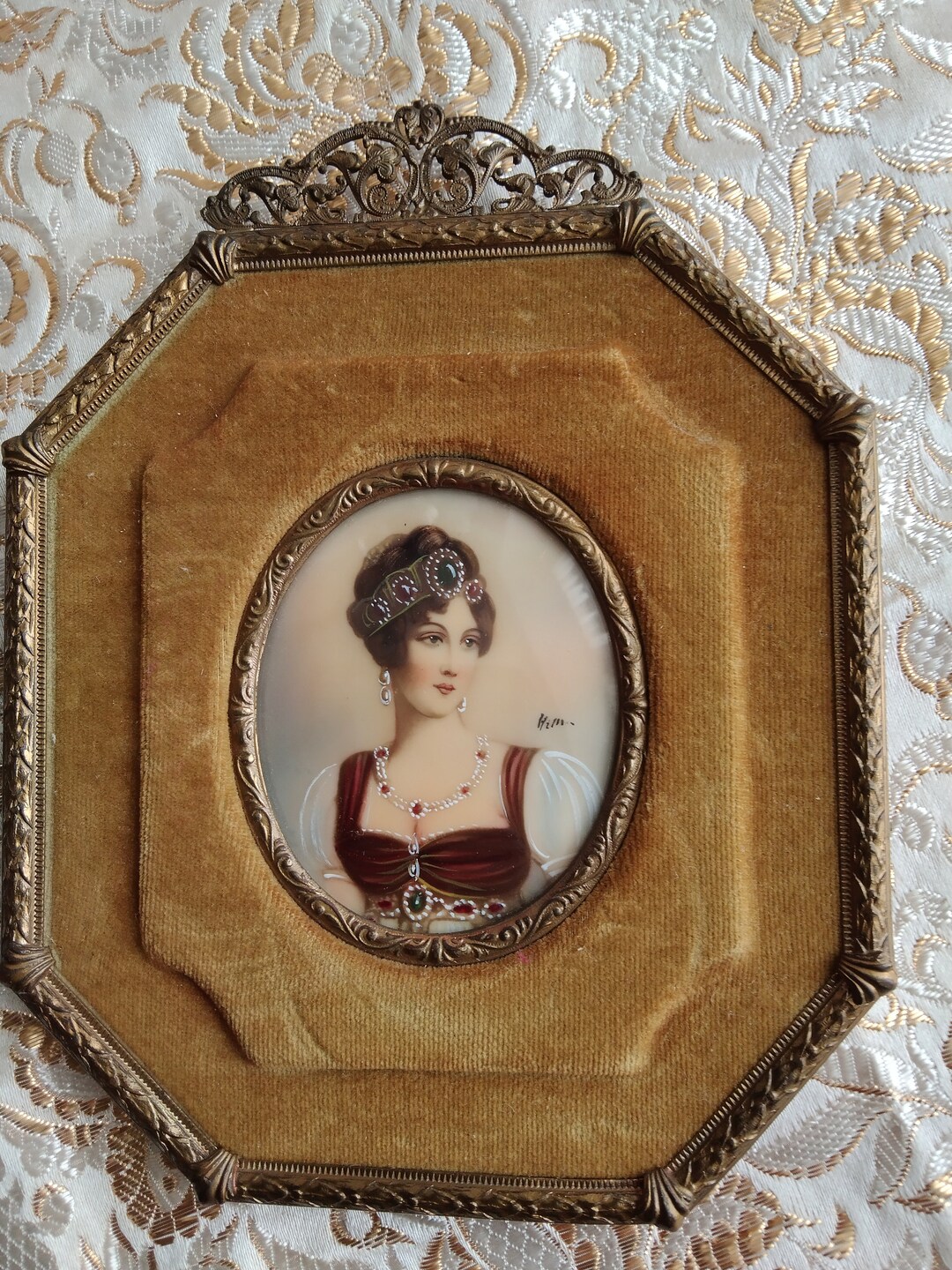 Peinture Miniature D'elegante Grande Beauté Et Finesse - Etsy