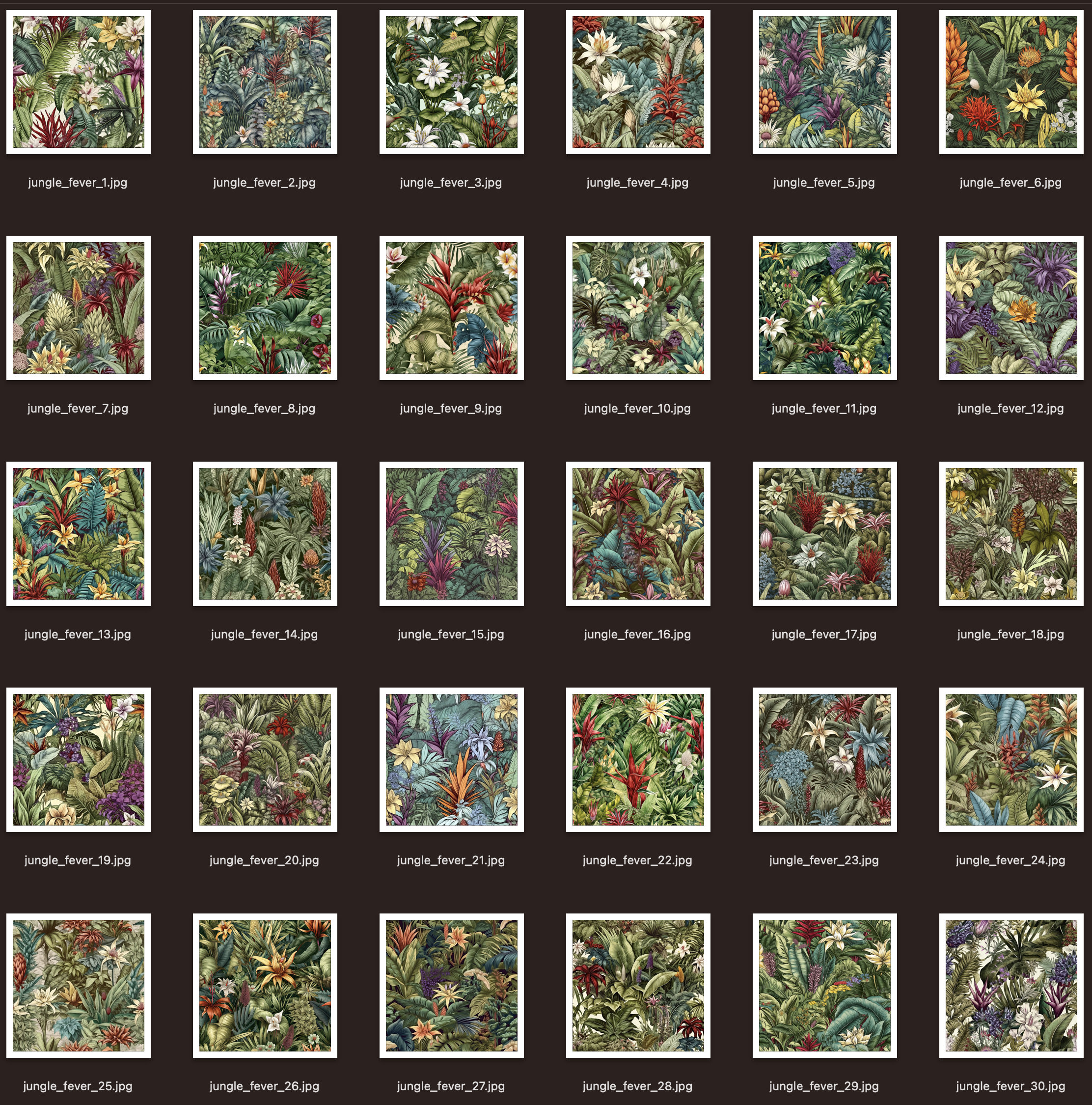 Jungle Digital Paper | Digital Paper Pack | 30 Seamless Patterns ...