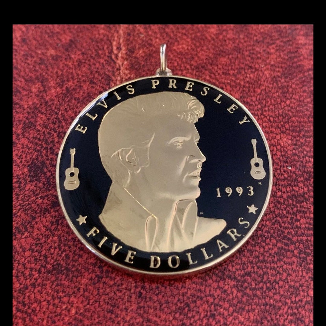 Rare Elvis Presley Medallion Gold 5 Dollar Hawaii Special Addition ...